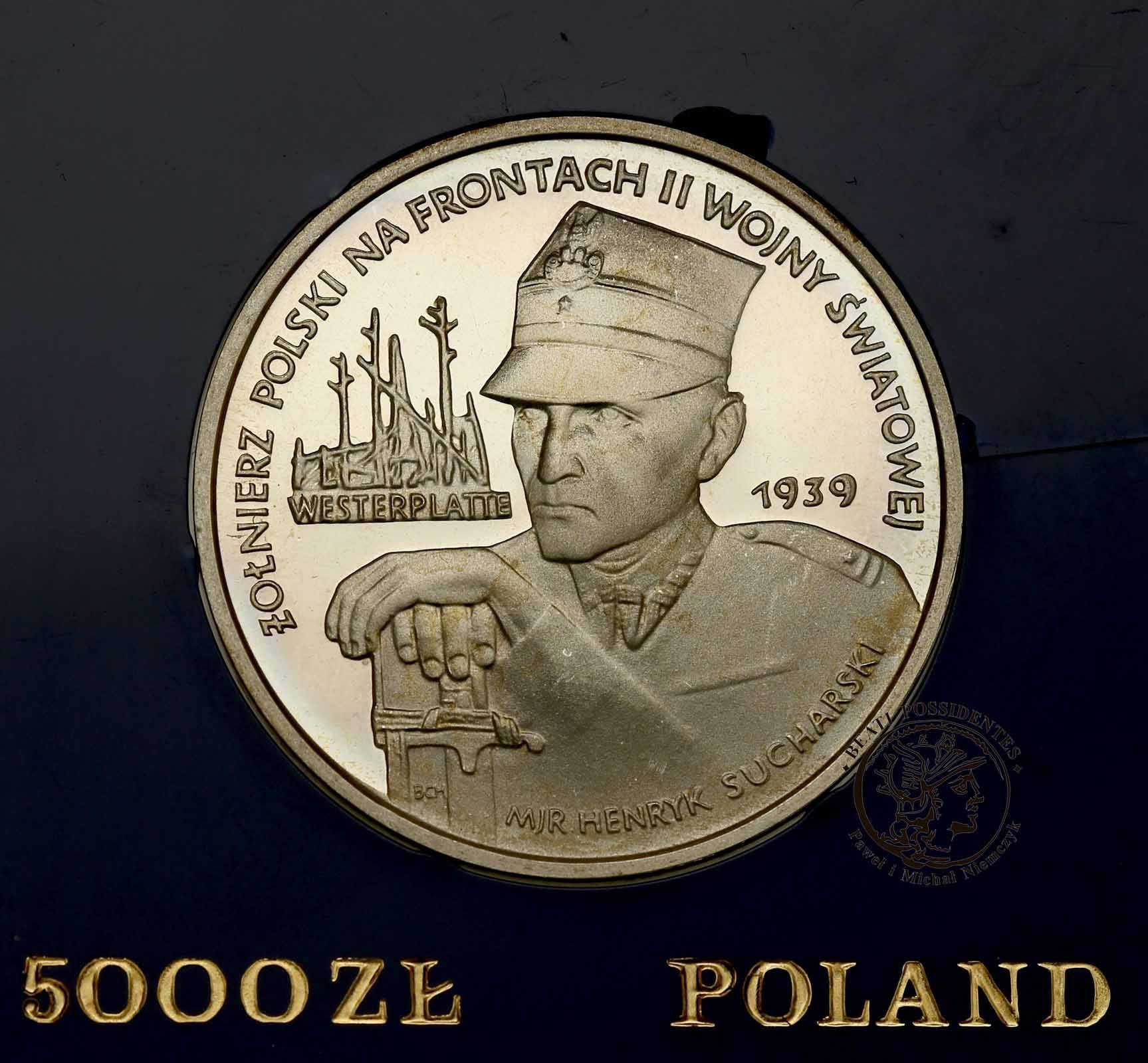 PRL 5000 złotych 1989 Westerplatte st.L | archiwum.niemczyk.pl