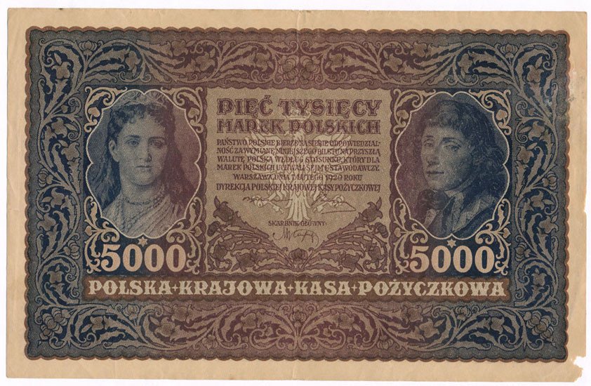 5000 marek polskich 1920 III Serja N st.4- | archiwum.niemczyk.pl
