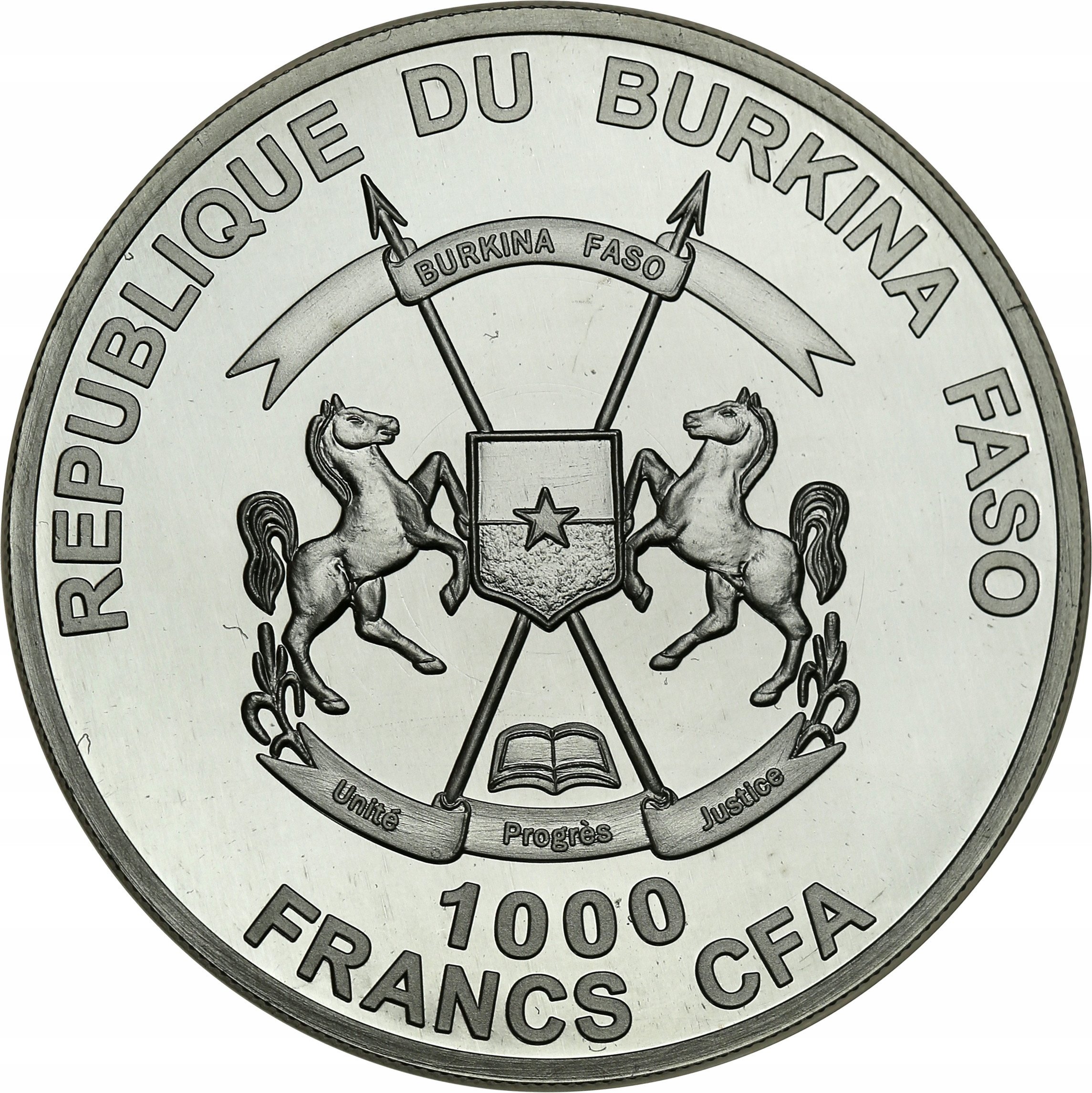 Burkina Faso 1000 franków CFA 2013 krokodyl st.L Burkina Faso 1000 franków CFA 2013 krokodyl st.L