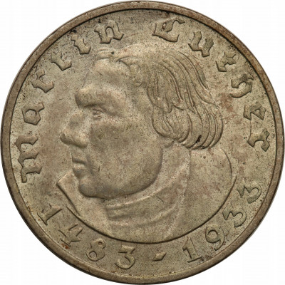 Niemcy III Rzesza 2 Mark 1933 E Luther st.2-/3+ | archiwum.niemczyk.pl
