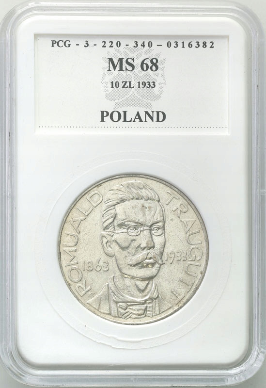 II RP 10 złotych 1933 Traugutt st.3+ | archiwum.niemczyk.pl