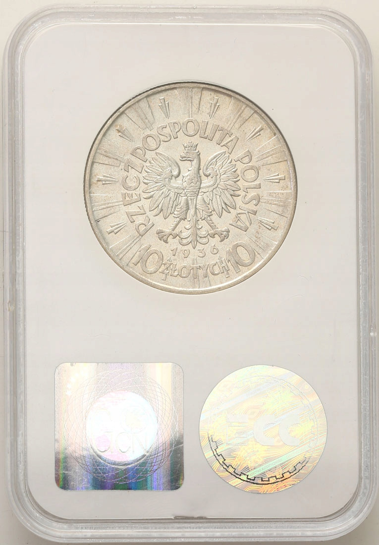II RP. 10 złotych 1936 Piłsudski GCN XF45 | archiwum.niemczyk.pl