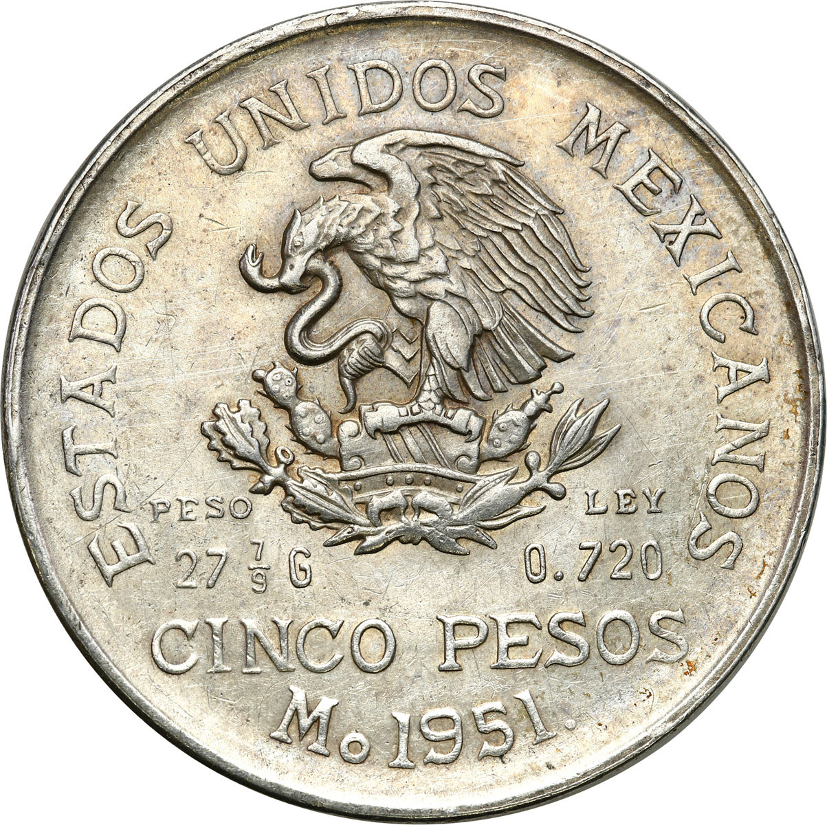 Meksyk 5 Peso 1951 | archiwum.niemczyk.pl