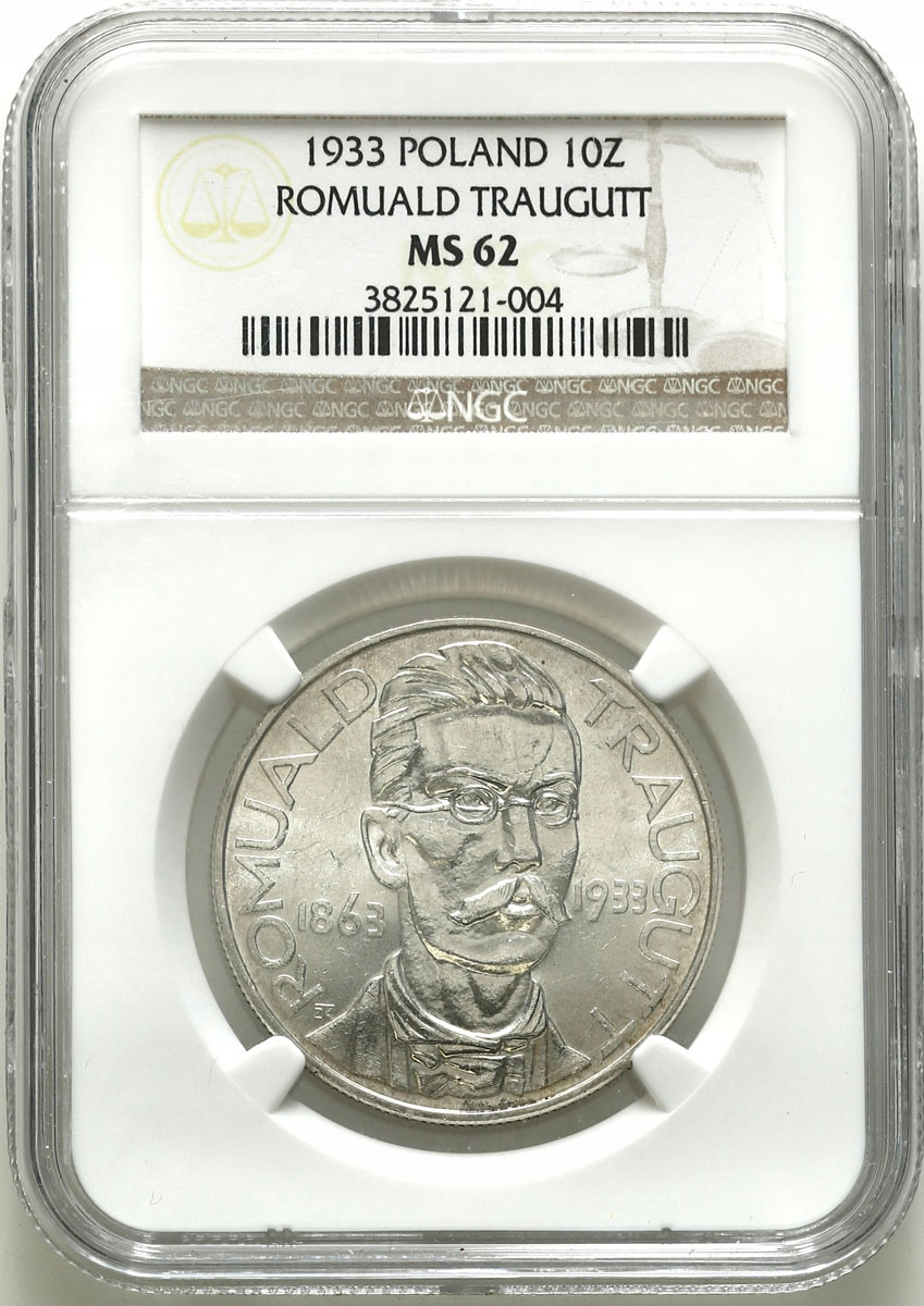 II RP. 10 złotych 1933 Traugutt NGC MS62 – PIĘKNY | archiwum.niemczyk.pl