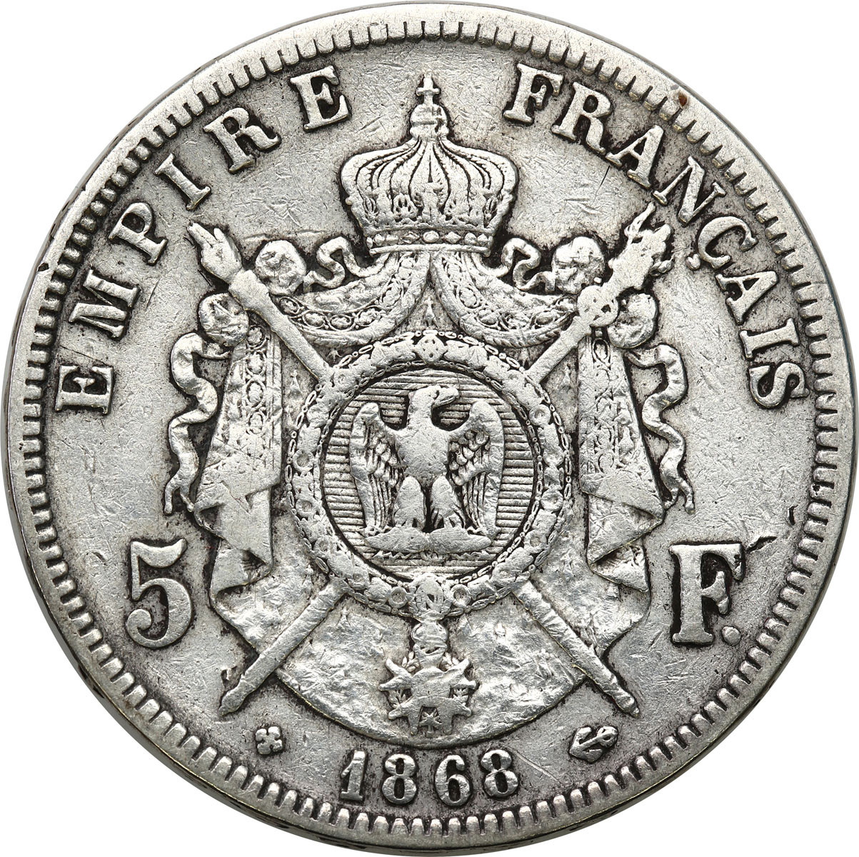 Francja 5 franków 1869 BB | archiwum.niemczyk.pl