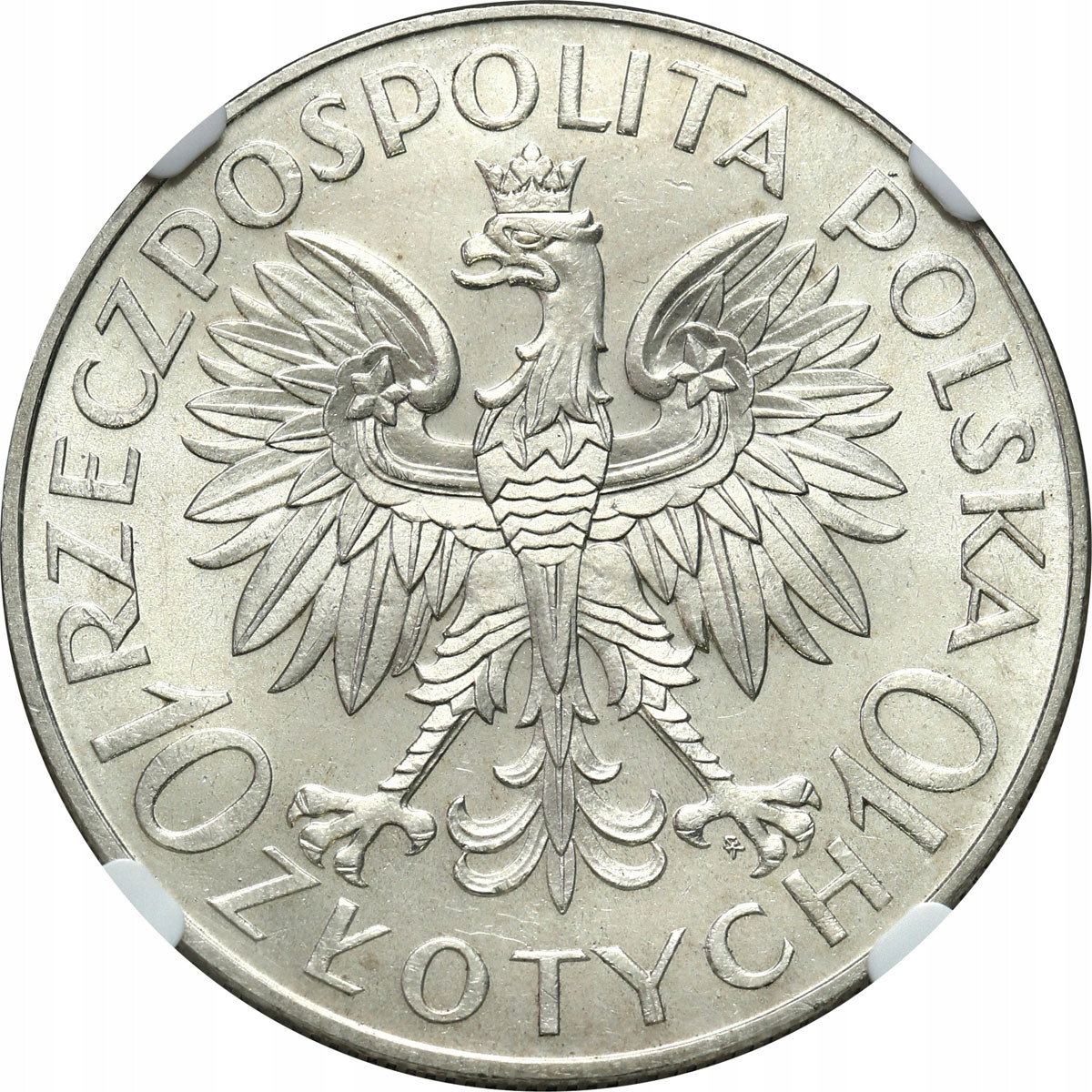 II RP. 10 złotych 1933 Traugutt NGC MS62 – PIĘKNY | archiwum.niemczyk.pl
