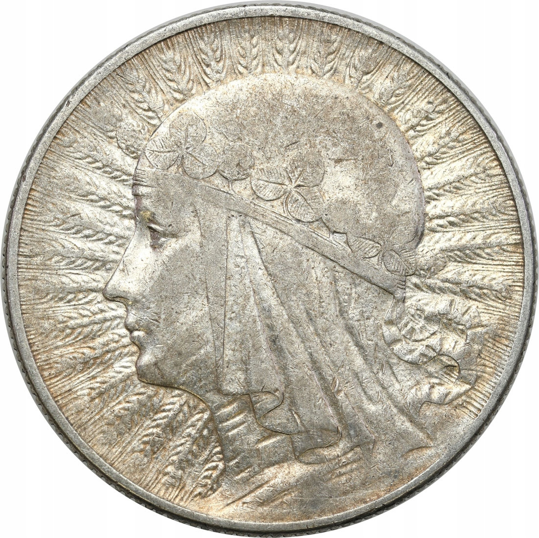 II RP. 5 złotych 1933 Głowa kobiety | archiwum.niemczyk.pl