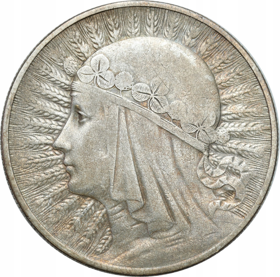 II RP. 10 złotych 1933 głowa kobiety | archiwum.niemczyk.pl