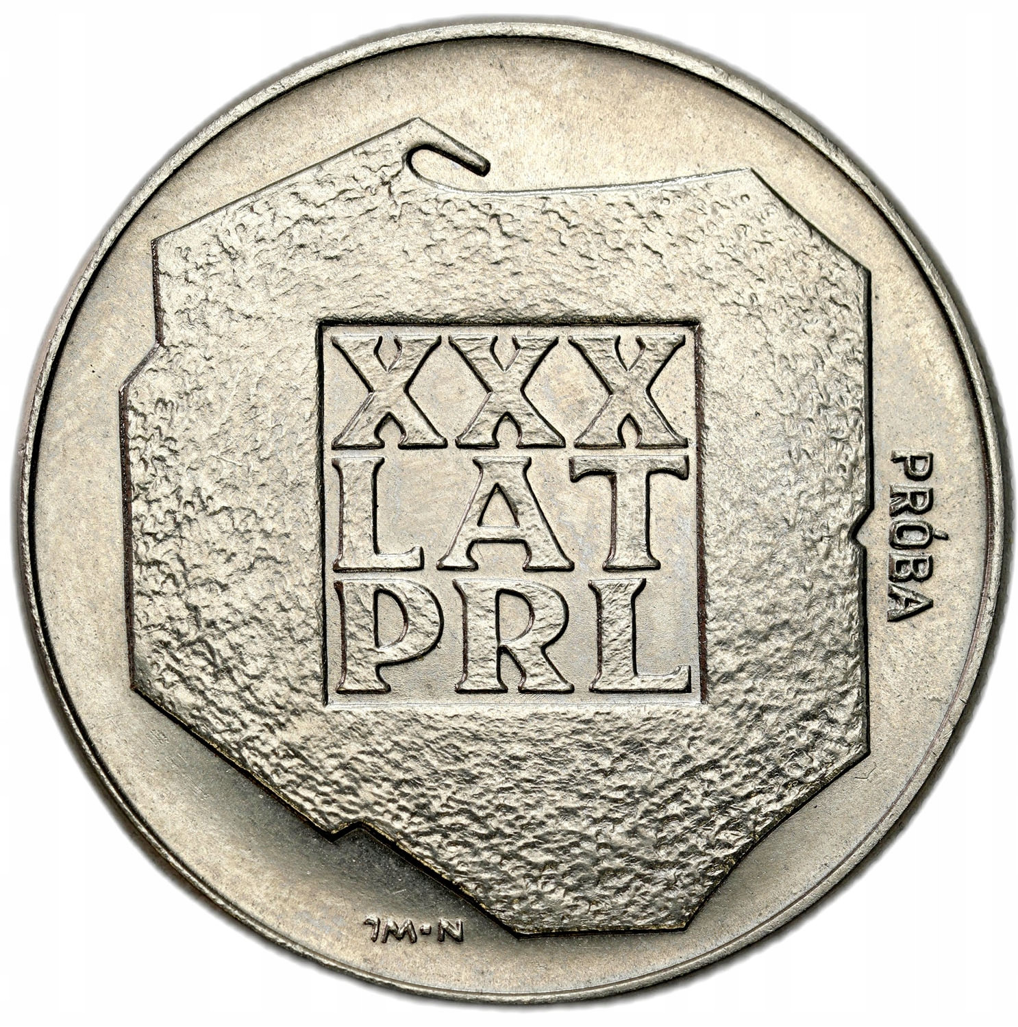 PRL. PRÓBA Nikiel 20 złotych 1974 – XXX lat PRL, mapa | archiwum ...