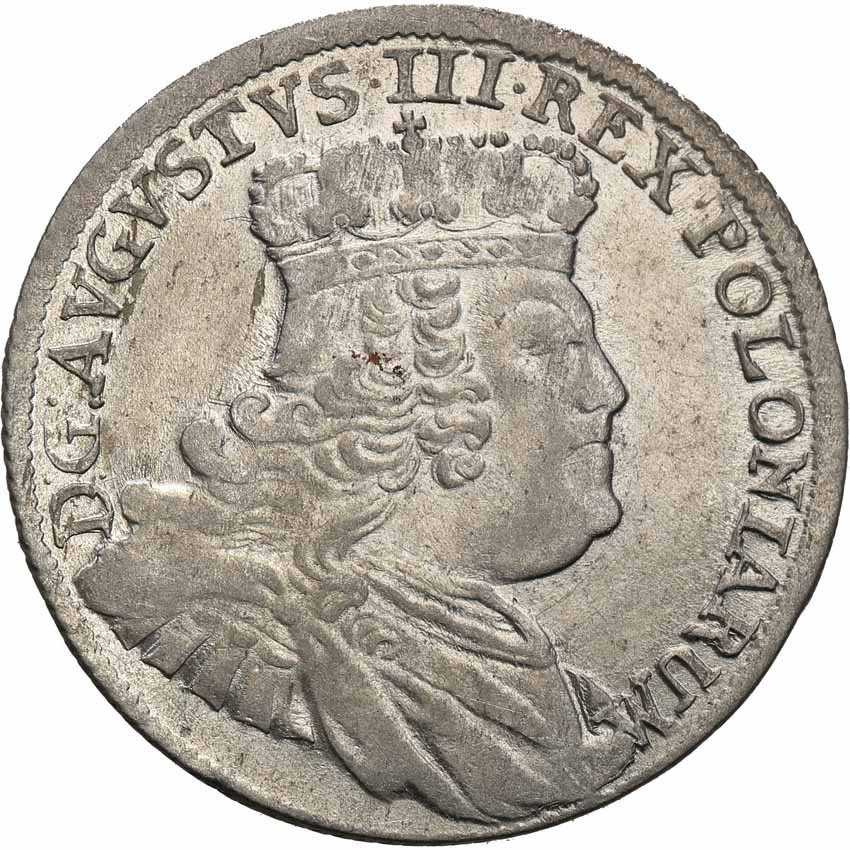 August III Sas. Ort (18 groszy) 1756, Lipsk | archiwum.niemczyk.pl