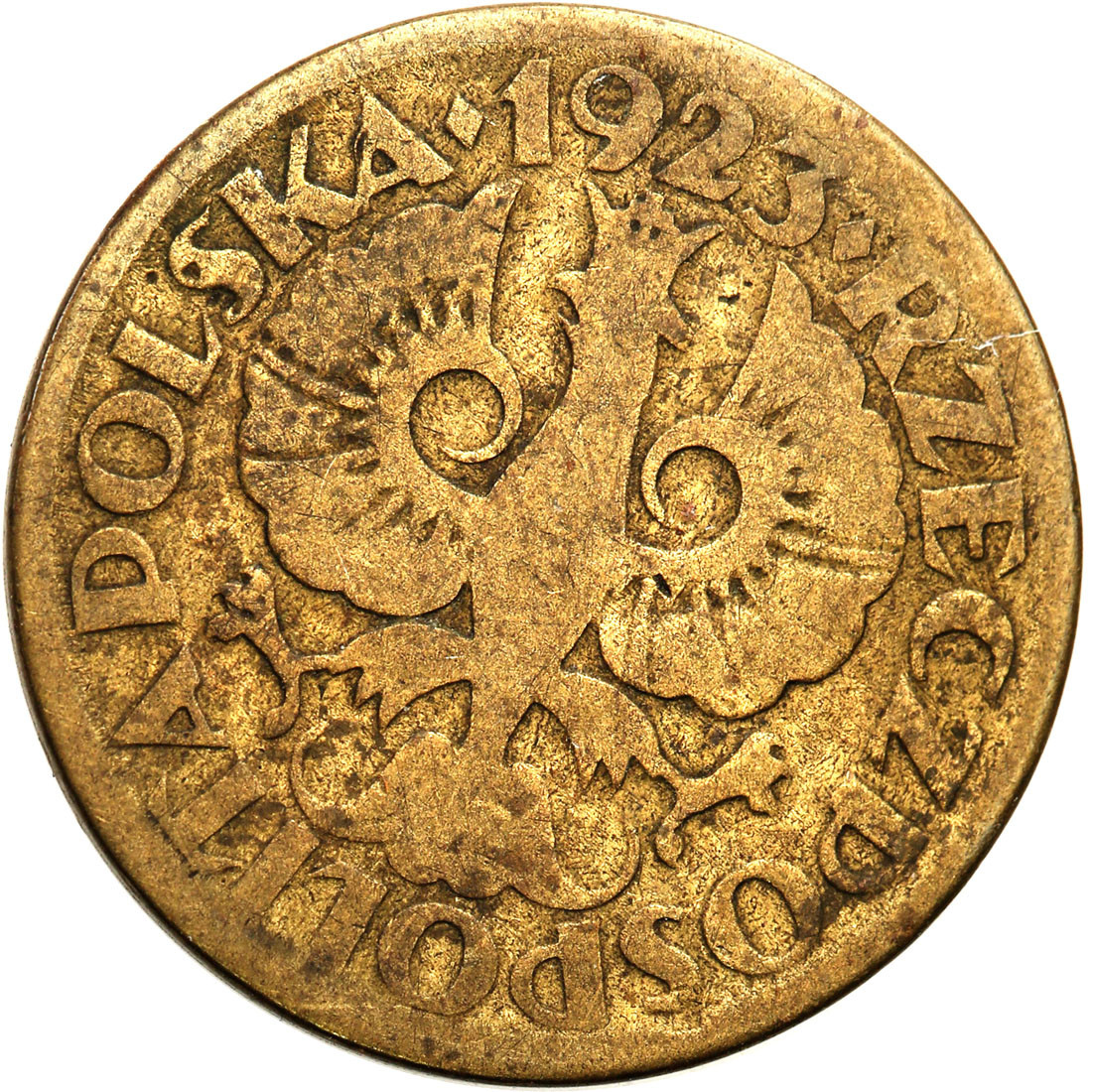 II RP. 5 groszy 1923 mosiądz NGC MS65 | archiwum.niemczyk.pl