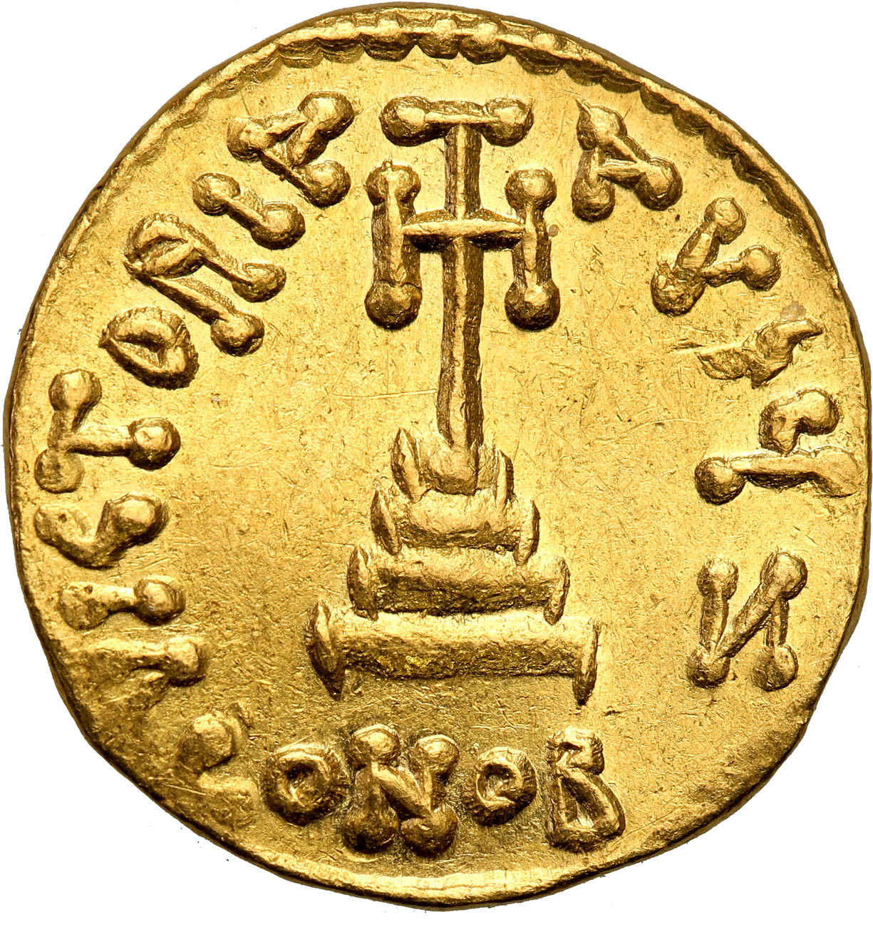 Bizancjum. Constans II i Constantinus IV. (641-668). Solidus 654-659 ...