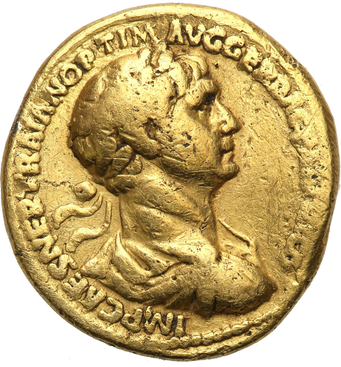 Cesarstwo Rzymskie, Trajan (98-117) r. n. e. Aureus | archiwum.niemczyk.pl