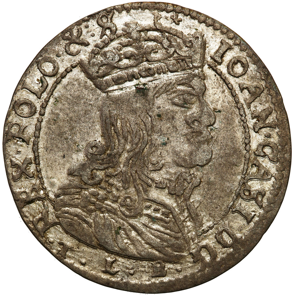 Jan Kazimierz. Szóstak (6 groszy) 1665, Wilno – RZADKI i ŁADNY ...