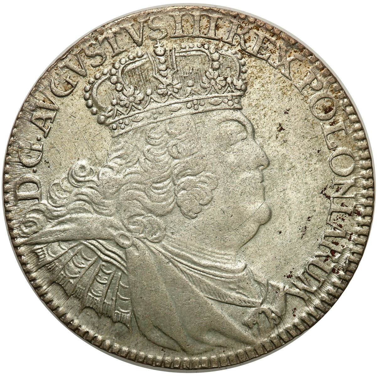 August III Sas. Ort (18 groszy) 1755, Lipsk - ŁADNY | archiwum.niemczyk.pl