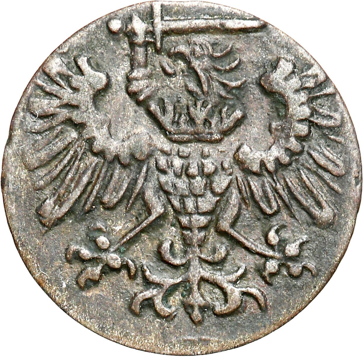 Polska - bezkrólewie. Denar 1573, Gdańsk | archiwum.niemczyk.pl