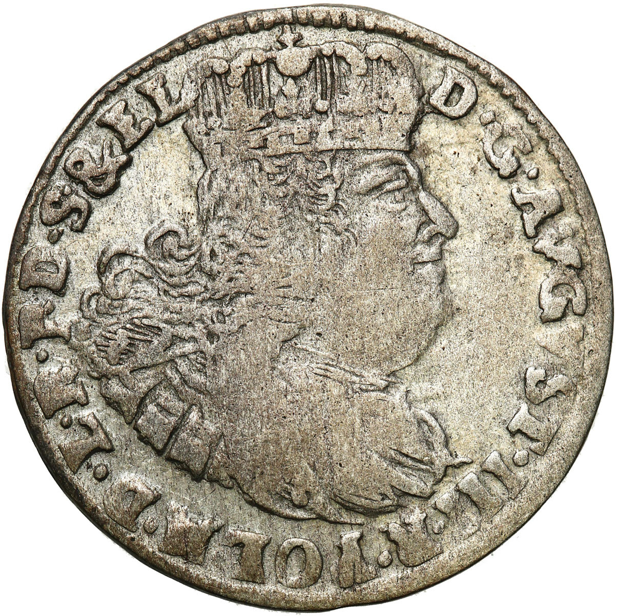 August III Sas. Szóstak (6 groszy) 1763, Gdańsk | archiwum.niemczyk.pl