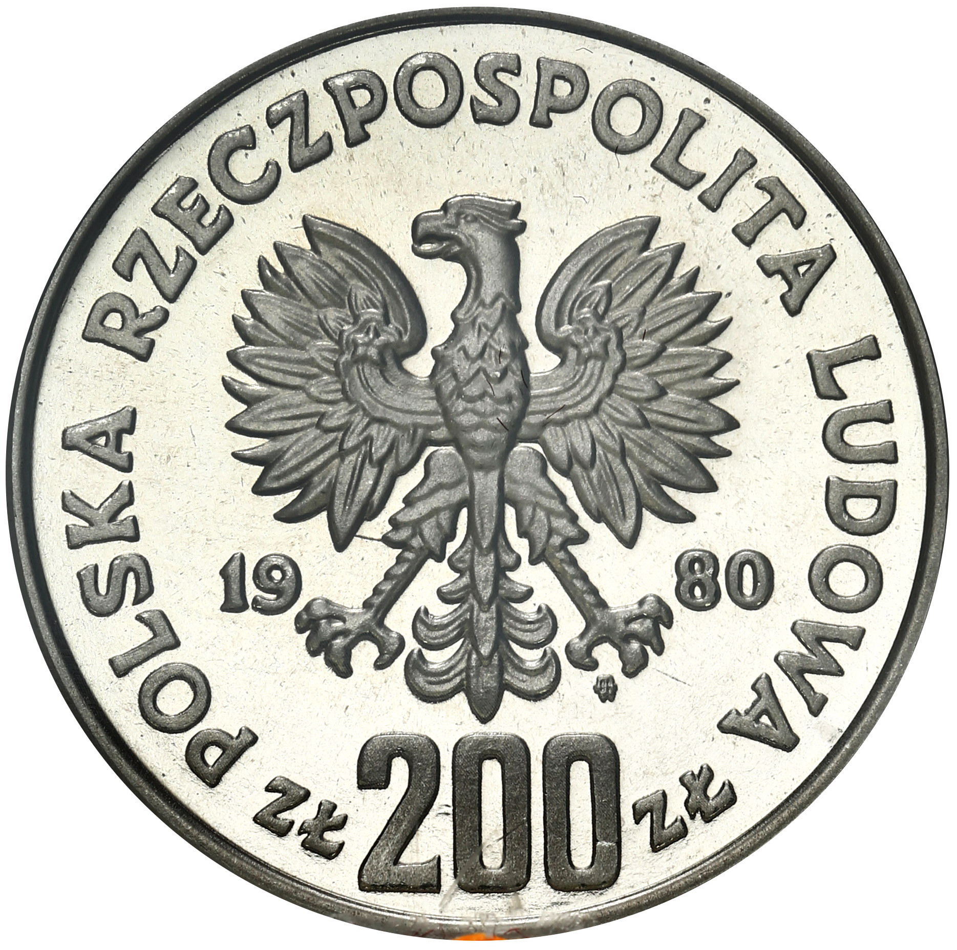 PRL. PRÓBA Nikiel 200 złotych 1980 – Bolesław Chrobry – półpostać – PCG ...