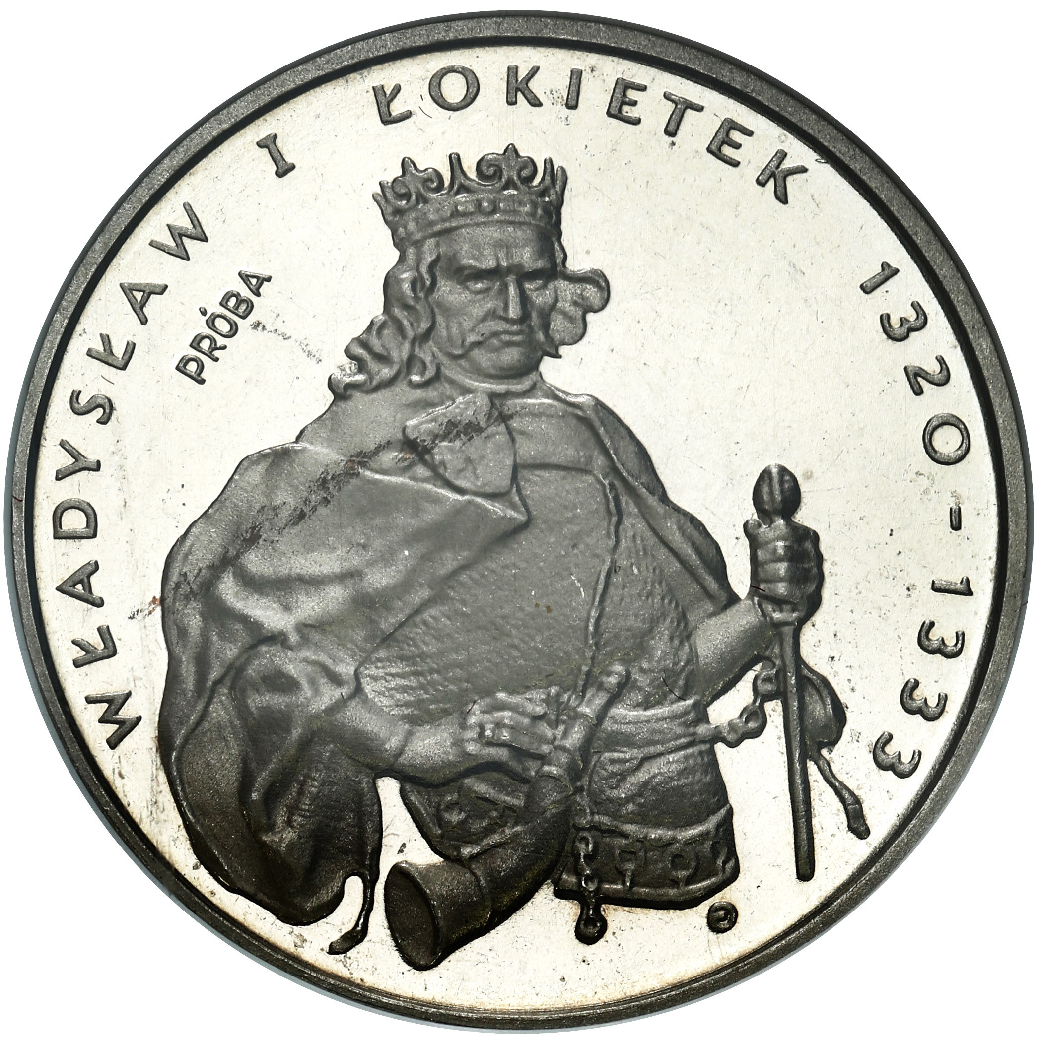 PRL. PRÓBA Nikiel 1000 złotych 1986 - Władysław Łokietek – PCG PR70 ...