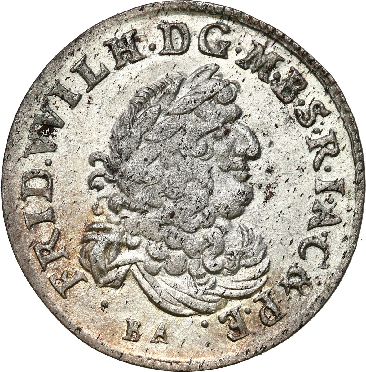 Niemcy, Prusy, Fryderyk Wilhelm (1640-1688). Szóstak (6 groszy) 1686 BA ...