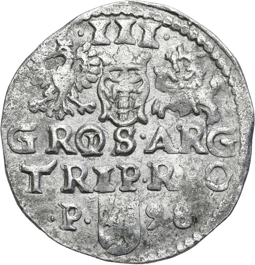 Zygmunt III Waza. Trojak (3 grosze) 1598, Poznań | archiwum.niemczyk.pl