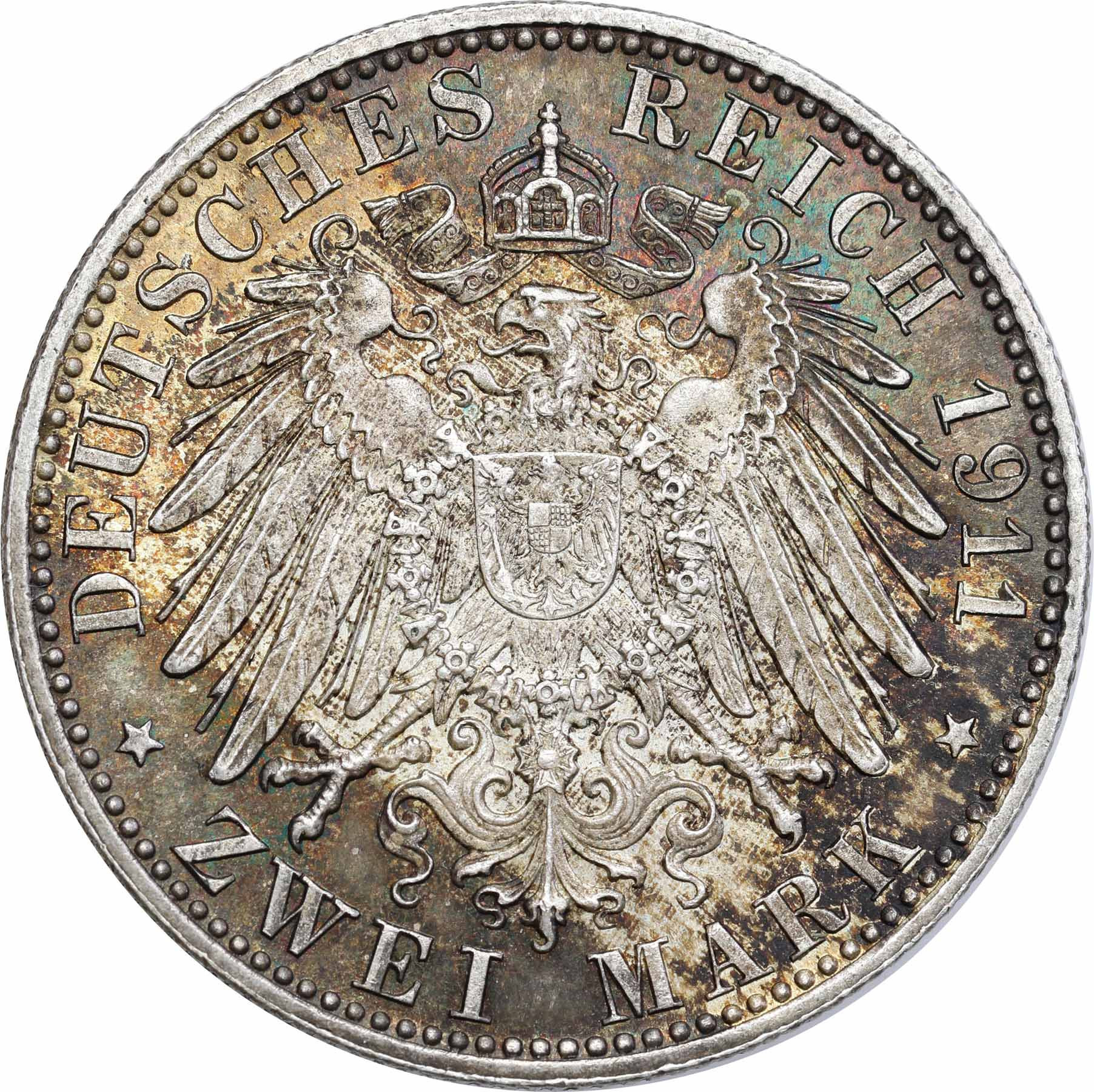 Niemcy Bawaria 2 Marki 1898 D | archiwum.niemczyk.pl