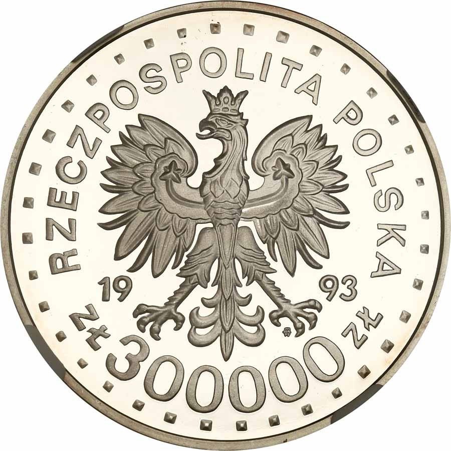 III RP. 300.000 złotych 1993 Getto Warszawskie NGC PF69 ULTRA CAMEO ... III RP. 300.000 złotych 1993 Getto Warszawskie NGC PF69 ULTRA CAMEO ...