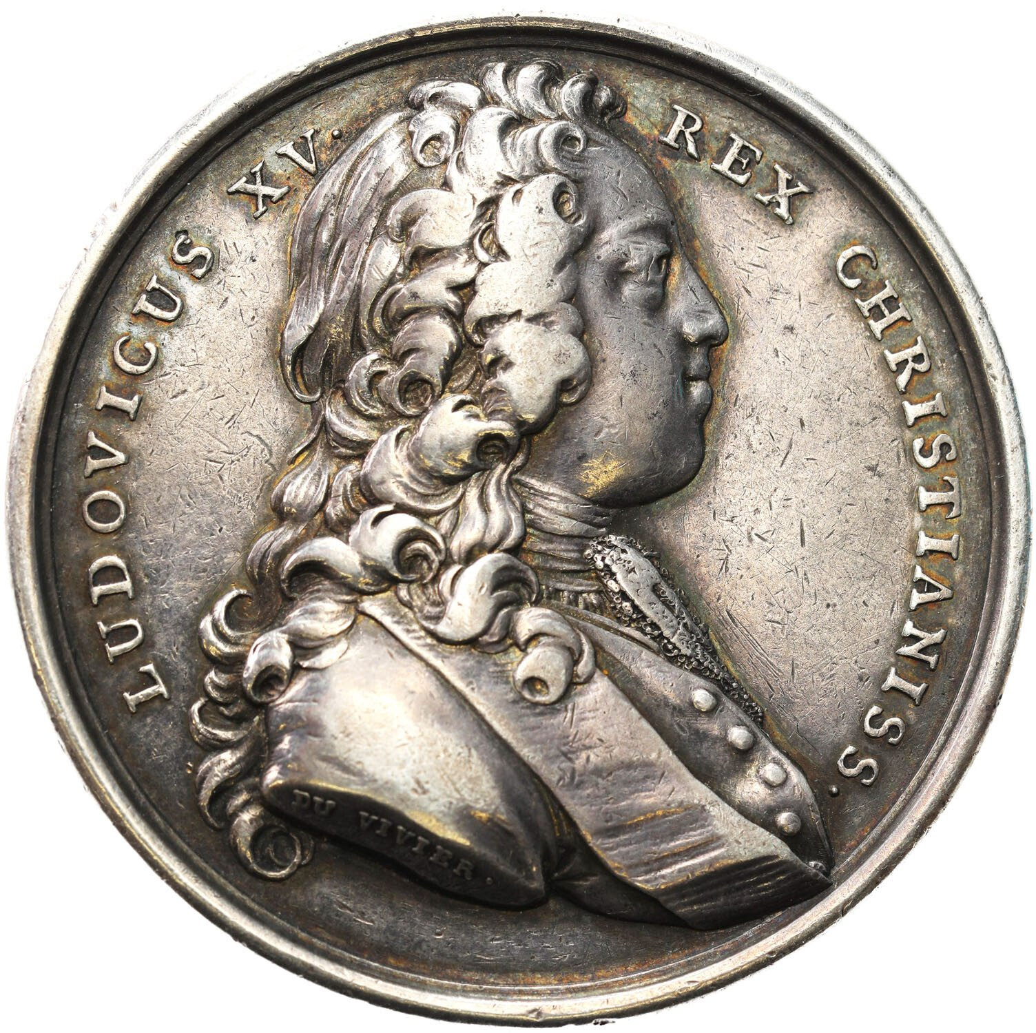 Ludwik XV (1715-1774). Medal, ślub króla Ludwika XV i królowej Marii ...