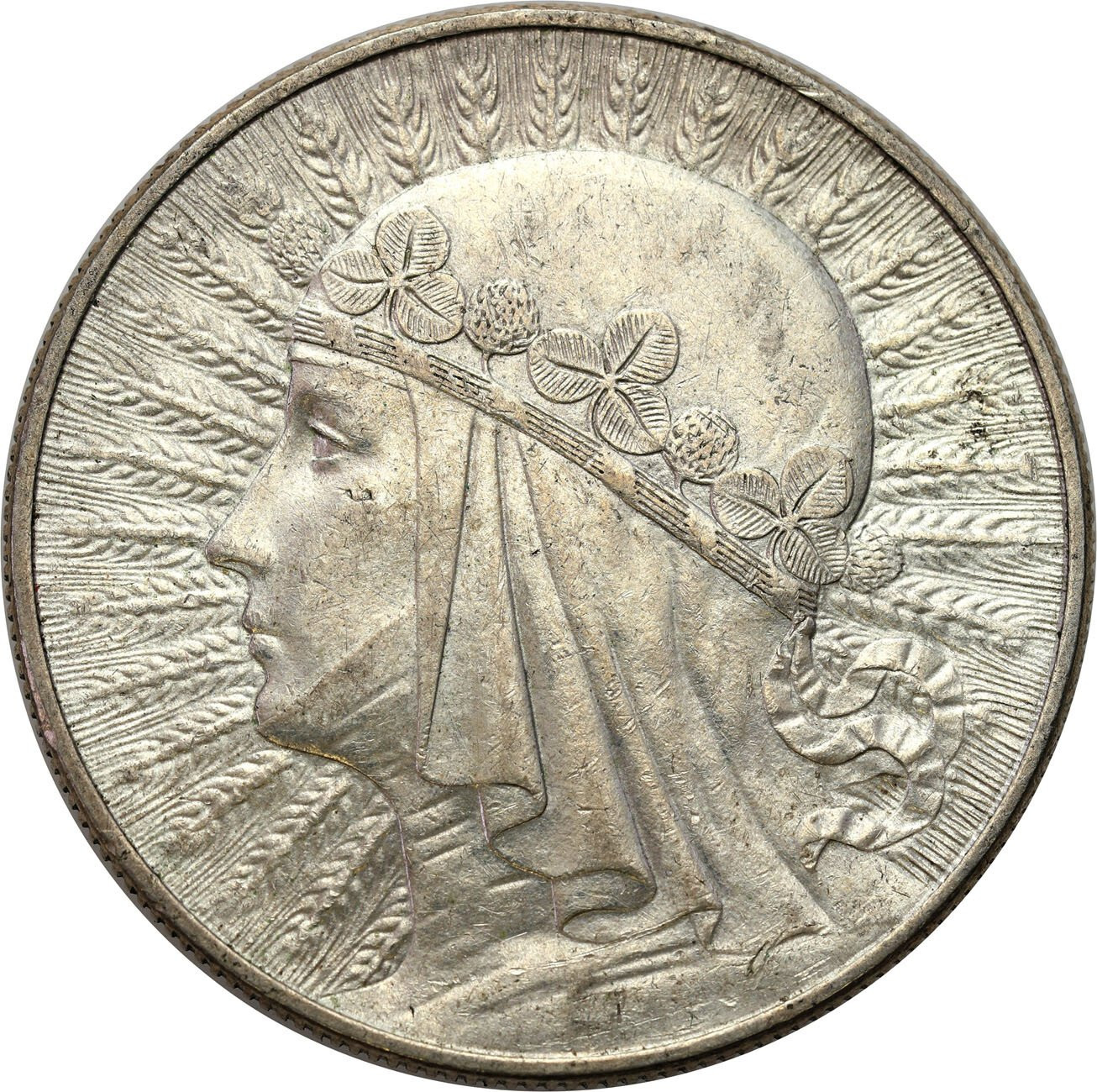 II RP. 10 złotych 1933 głowa kobiety | archiwum.niemczyk.pl