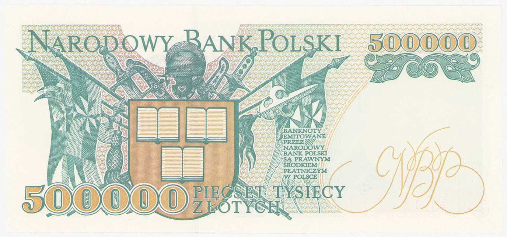 500 000 złotych 1993 seria AA PMG 55 | archiwum.niemczyk.pl
