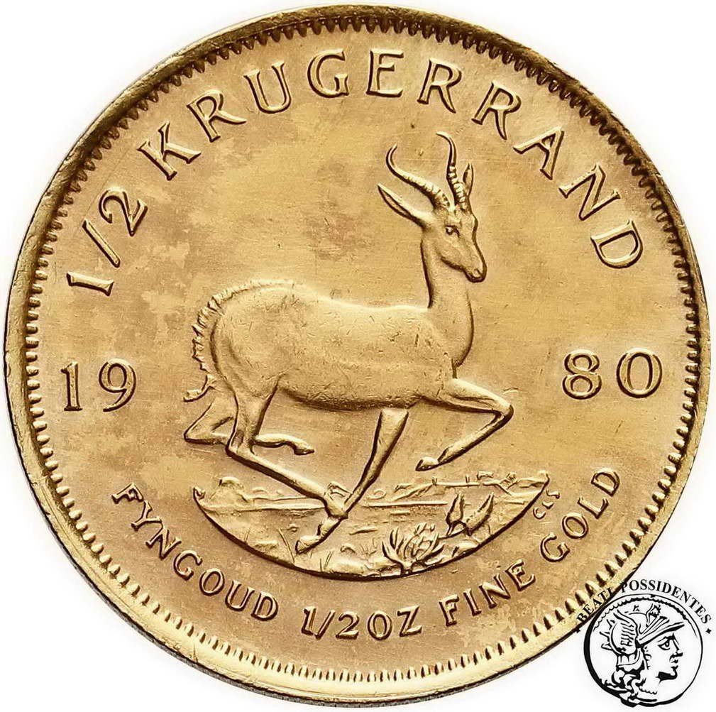 RPA 1/2 Krugerranda 1980 st. 2 | archiwum.niemczyk.pl RPA 1/2 Krugerranda 1980 st. 2 | archiwum.niemczyk.pl