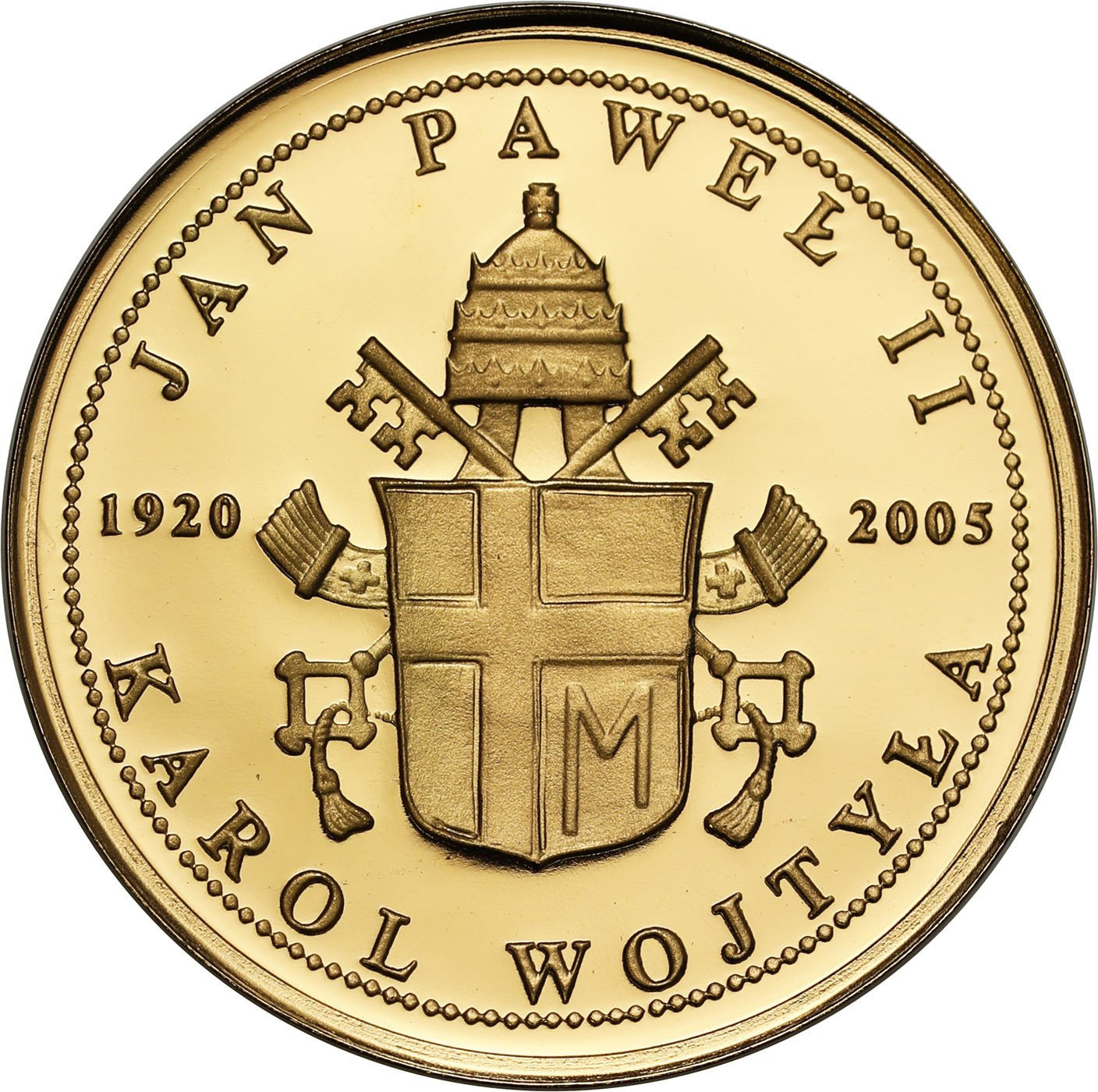 Polska. Medal Jan Paweł II Wielki 2005 - ZŁOTO | archiwum.niemczyk.pl