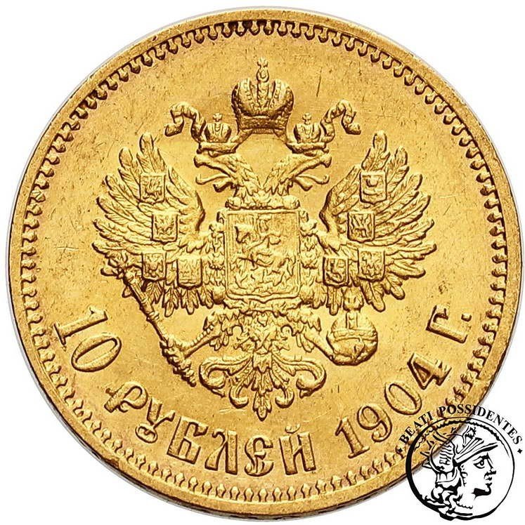 Rosja 10 Rubli 1904 Mikołaj II st. 2+ | archiwum.niemczyk.pl
